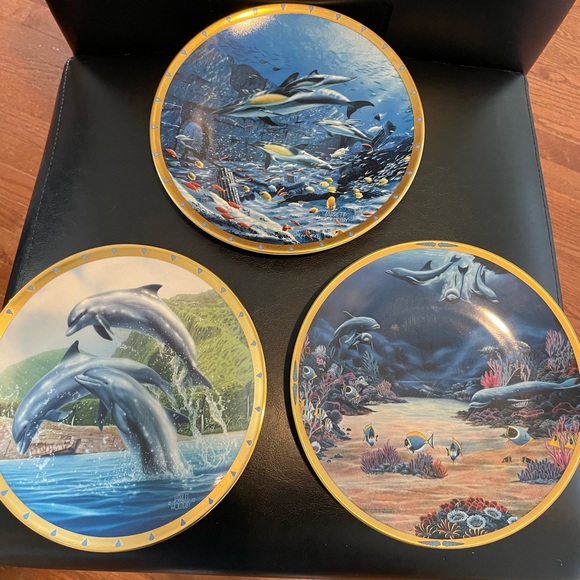 Lenox | Accents | Vintage Lenox Dolphin Collectors Plates Jarrett ...